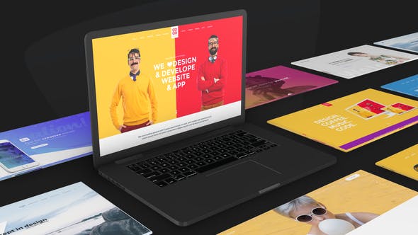 Website Promo On Macbook Device - Animated Mockup BY Pixirak ...